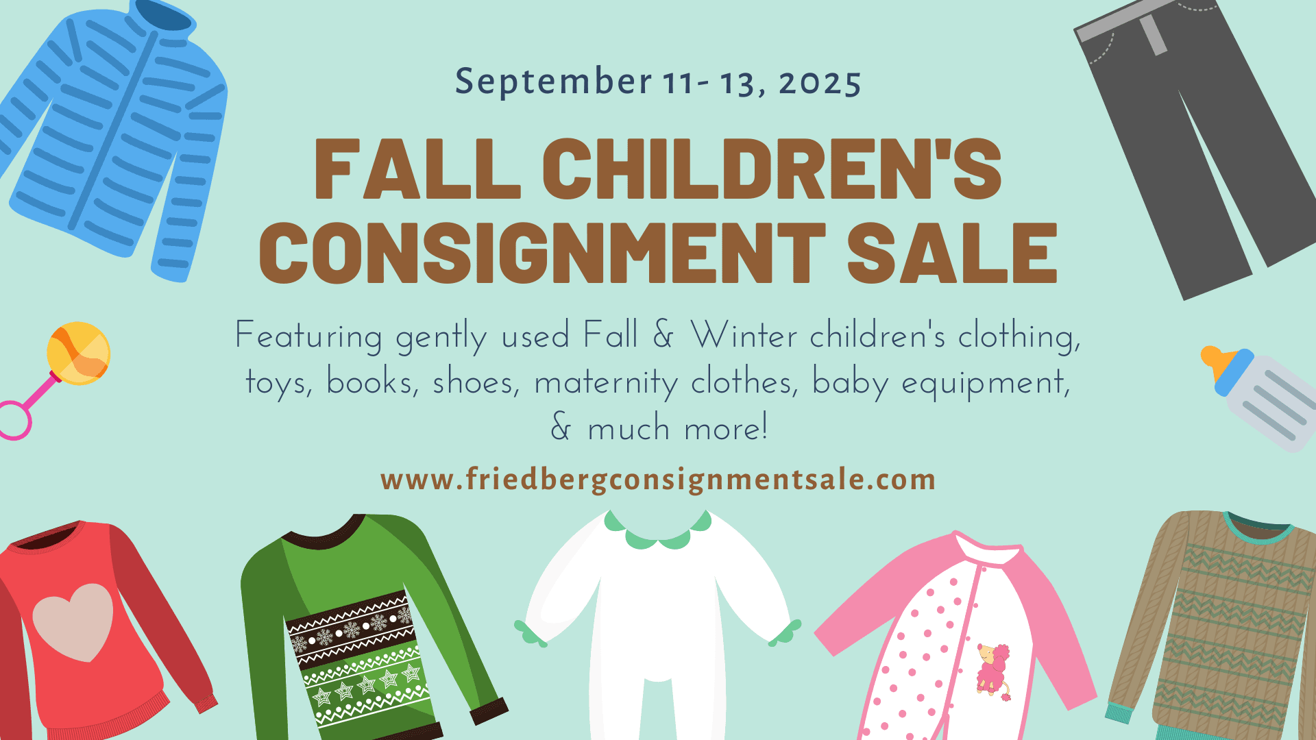 2025 Fall Children’s Consignment Sale - Friedberg Moravian Church